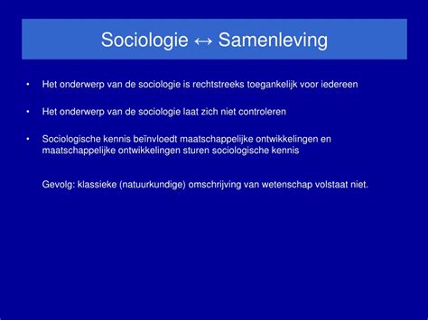 Ppt Sociologie Als Wetenschap Powerpoint Presentation Free Download