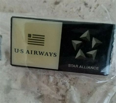 New Us Airways Star Alliance Pin Lapelhatlanyard Pin American