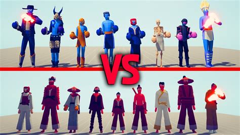 Boxer Team Vs Taekwondo Team Totally Accurate Battle Simulator Tabs