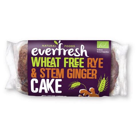 Organic Rye Stem Ginger Cake Sprouted Grains In 350g From Everfresh