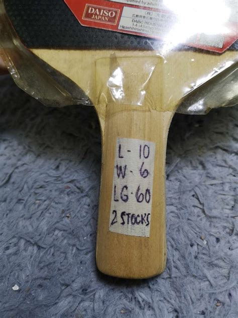 Daiso Table Tennis Racket Sports Equipment Sports And Games Racket And Ball Sports On Carousell