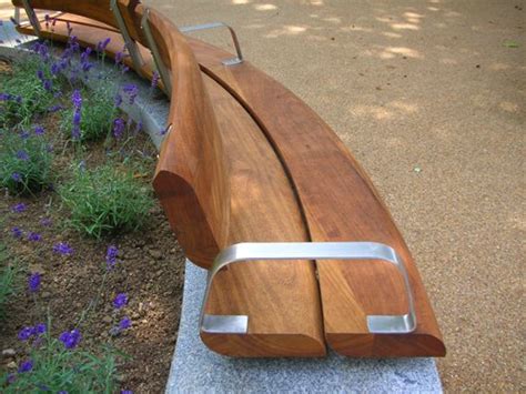 Curved Basic Bench For Urban Spaces