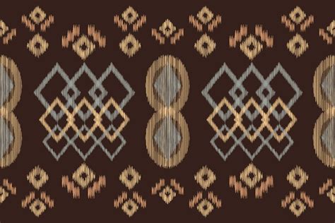 Ethnic Ikat Fabric Pattern Geometric Styleafrican Ikat Embroidery