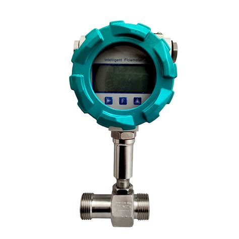 Digital Display Swirl Turbine Flow Transmitter Measure Fluid Velocity Turbine Flow Meter And