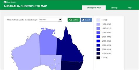 Australia Choropleth Map Excel Template Data Visualization Guide Digital Download Etsy