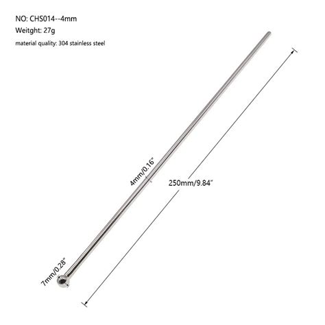 Round Head Long Metal Urethral Dilator Adult Sex Toys For Men And Women