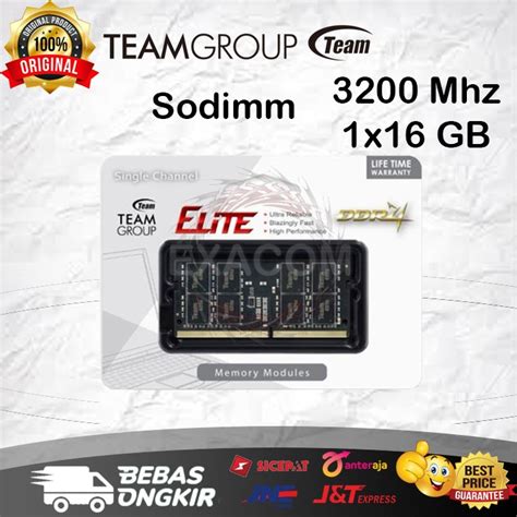Jual Team Elite Sodimm 16GB 3200Mhz Ram Laptop Notebook DDR4 Shopee Indonesia