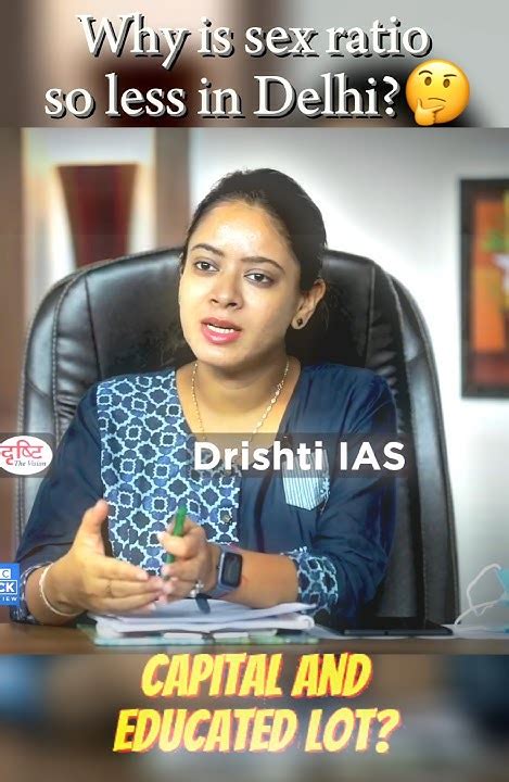 Why Is Sex Ratio So Less In Delhi 🤔 Drishti Ias🇮🇳 Upsc