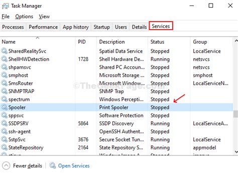 How To Start Stop Or Restart Print Spooler In Windows