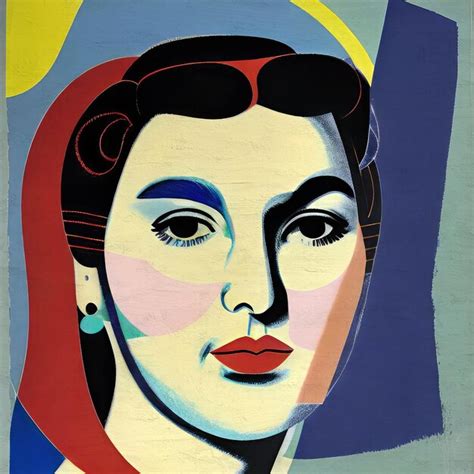 Estilo De Colagem De Arte Moderna Abstrata Rosto De Mulher Humana Arte