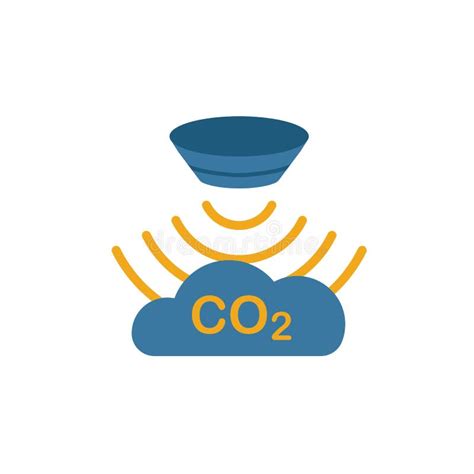 气体传感器图标 传感器图标集合中的简单元素 Creative Gas Sensor图标ui、ux、应用、软件和信息图形 库存例证 插画