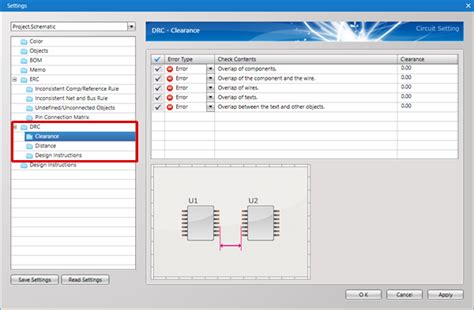 Schematic Capture Drc Settings