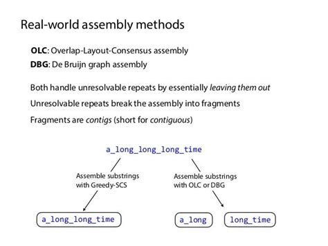 Overlap Layout Consensus Assembly