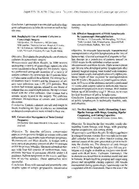 Pdf Effective Management Of Pelvic Lymphocysts By Laparoscopic Marsupialization