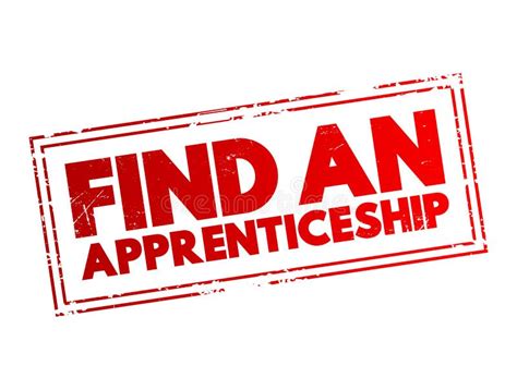 Find An Apprenticeship Text Stamp Concept For Presentations And Reports
