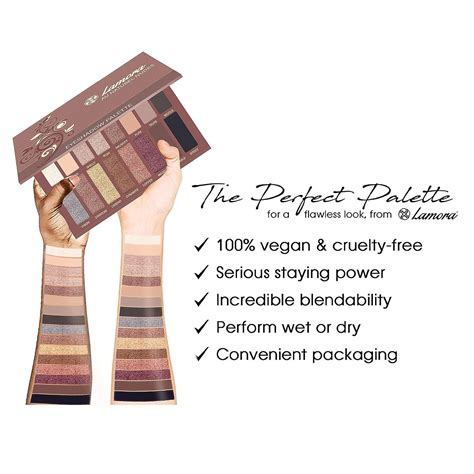 Pro Eyeshadow Palette Matte Shimmer 16 Colors Highly Pigmented
