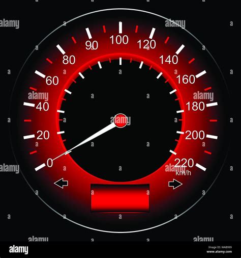 Red Speedometer Car Abstract Technology Stock Vector Image And Art Alamy