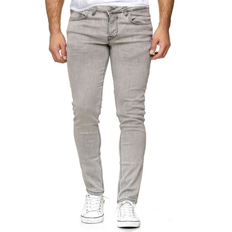 Reslad Jeans Herren Slim Fit Style Stretch Jeans Hose