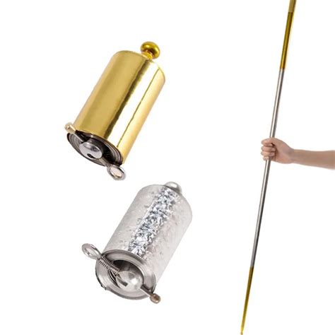 텔레스코픽 스틱 황금 지팡이 마술 지팡이 장난감 지팡이 텔레스코픽 막대 금속 직원 무대 소품 장난감 강철 지팡이 36ft110cm Aliexpress