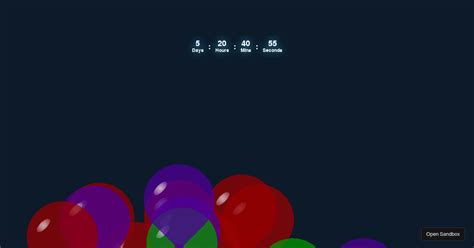 React Floating Balloons Examples Codesandbox
