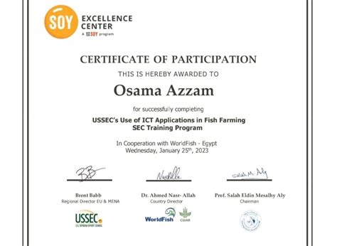 Osama Azzam On Linkedin I Am Happy For Successfully Completing Ussecs Use Of Itc Applications In