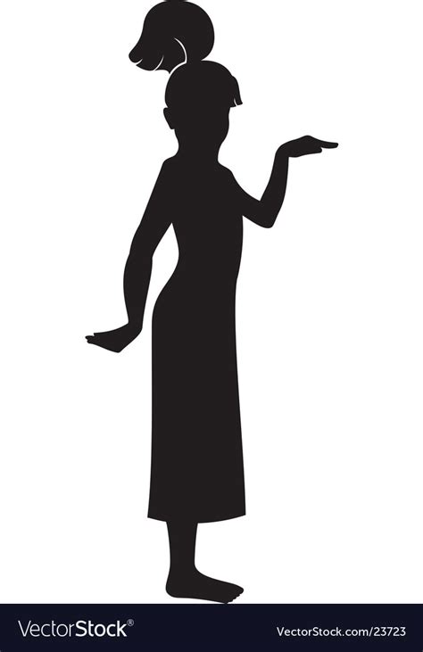 Silhouette Royalty Free Vector Image VectorStock