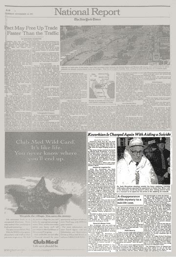 Kevorkian Is Charged Again With Aiding A Suicide The New York Times