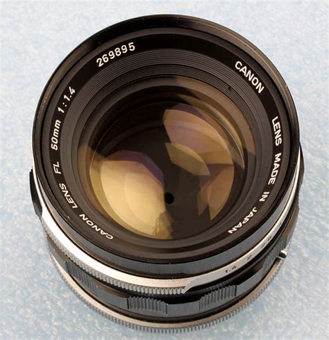Объектив Canon FL 50 mm f/ 1.4 Характеристики, MTF, отзывы, обзоры ...