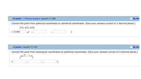 Solved Convert The Point From Spherical Coordinates To Chegg
