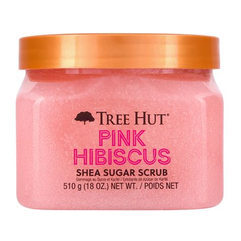 Tree Hut Body Scrub Shea Sugar Hydrating Exfoliator For Softer Smoother Skin Pink Hibiscus