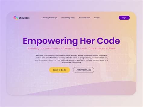 Shescode Hero Section Redesign By Sohailfreelancer61 ~ Epicpxls
