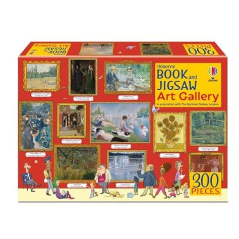 正版 Book And Jigsaw Art Gallery Usborne Book And Jigsaw Rosie Dickins