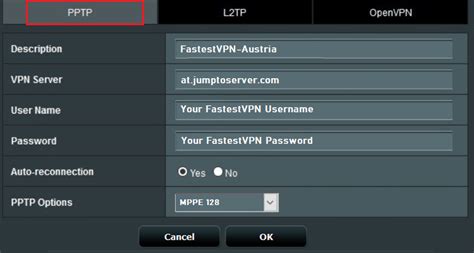 How To Setup VPN On Asus Router With PPTP FastestVPN Support