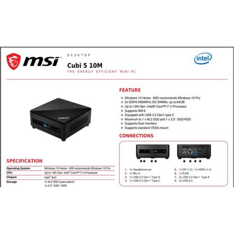 Jual Mini Pc Msi Nuc I Msi Nuc I Mini Pc I Ram Gb Ssd Win Pro Jakarta Utara