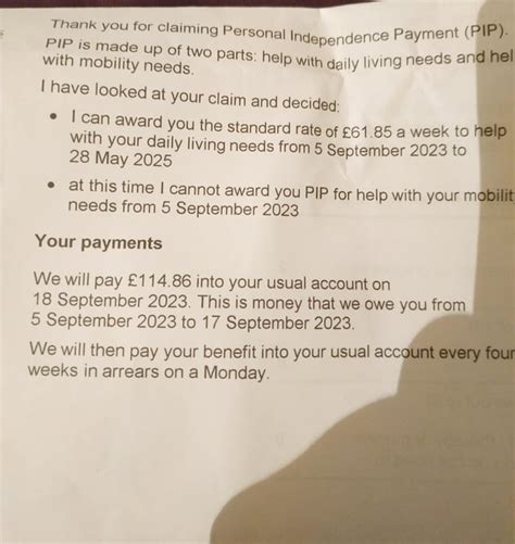 Pip Letter Arrived Today R Dwphelp