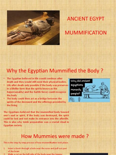 Mummification Pdf Mummy Ancient Egypt