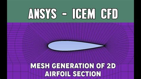Mesh Generation Of 2d Airfoil Section Ansys Icem Cfd Youtube