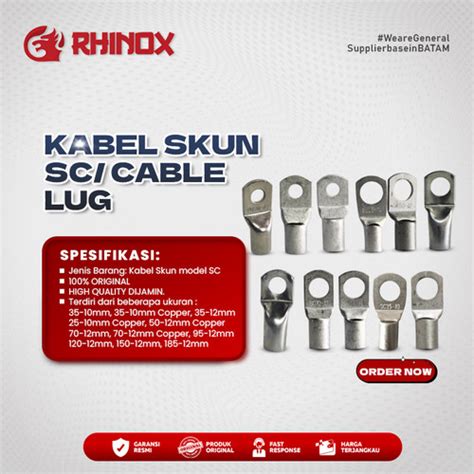 Jual Kabel Skun Sc Cable Lug Sc Scun Cable Semua Ukuran 25 10 Mm
