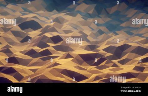 Polygons Waves Perfect Seamless Loop Of Slowmotion Polygon Waves Stock