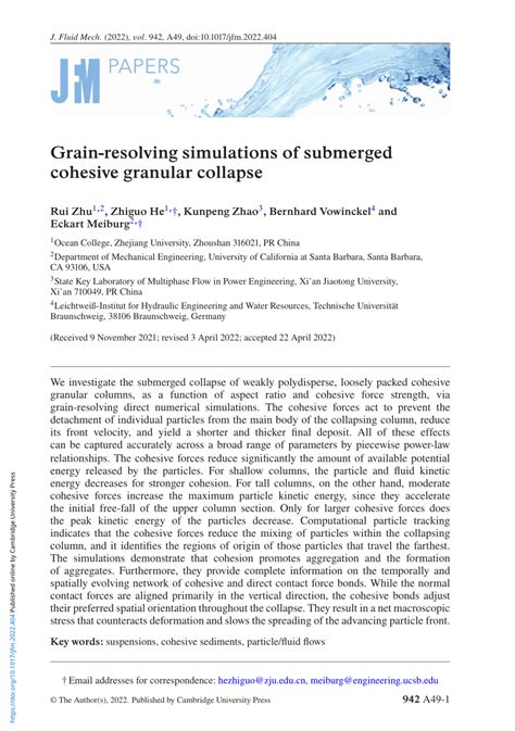 Pdf Particle Laden Gravity Currents Interacting With Stratified Ambient Water Using Direct