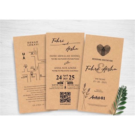 Jual Free Undangan Digital Undangan Pernikahan Hantag Rustic