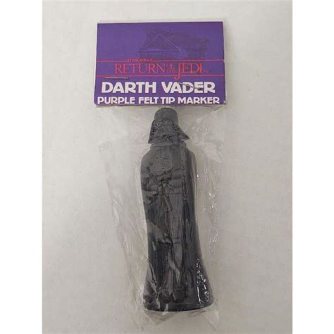 Vintage 1983 Star Wars Return Of The Jedi Darth Vader Purple Felt Tip