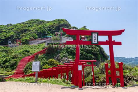 絶景の地に建つ元乃隅神社 山口県長門市の写真素材 162515832 イメージマート