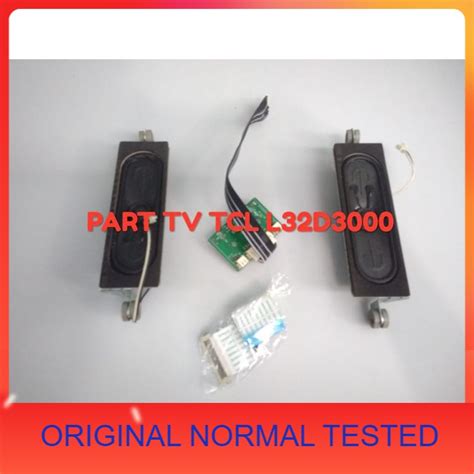 Jual PAKET KOMPONEN TV TCL L32D3000 LVDS IR TOMBOL PROG SPEAKER Shopee Indonesia