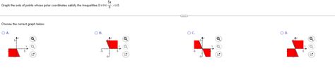 Solved Graph The Sets Of Points Whose Polar Coordinates Chegg