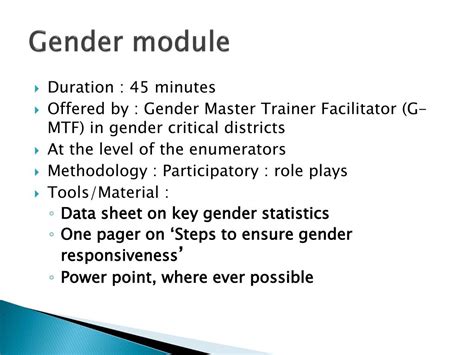 Ppt Module 7 Gender Responsive Census Powerpoint Presentation Free