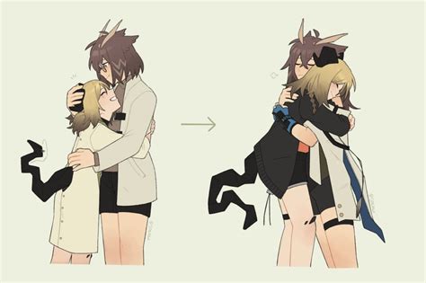 Silence And Ifrit Arknights Drawn By Arkiwi Danbooru