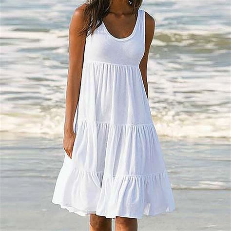 Casual White Beach Dresses