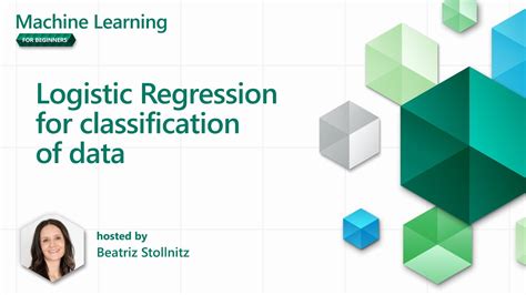 Logistic Regression For Classification Of Data Part 16 Machine