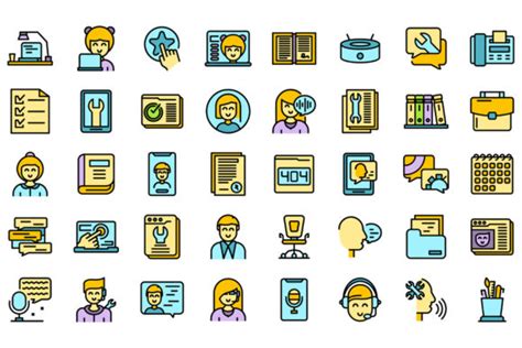 Personal Assistant Icons Set Vector Flat Graphic By Ylivdesign · Creative Fabrica Personal Assistant Icons Set Vector Flat Graphic By Ylivdesign · Creative Fabrica